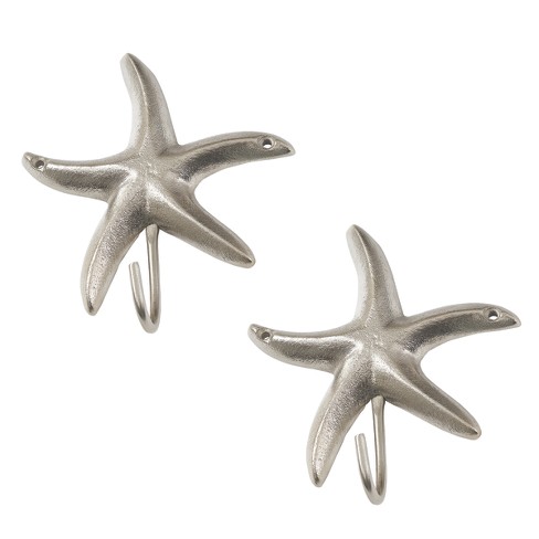 Split P Silver Starfish Single Hook Set Of 2 : Target