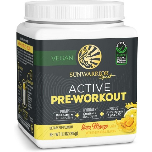 Active Pre-workout Yuzu Mango, Sunwarrior, 11oz : Target