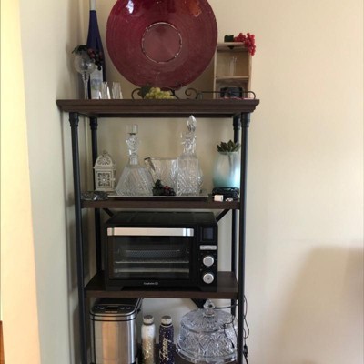 65" Conway Cast Iron Bookshelf Gray - Threshold™: Industrial 4-tier ...