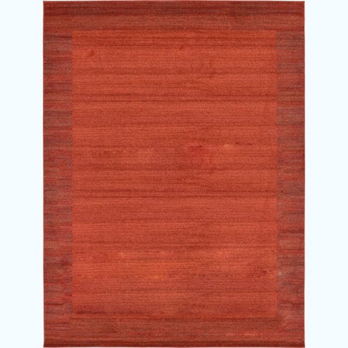 Unique Loom Abigail Del Mar Area Rug , 9'x12' Rectangular ,terracotta ...