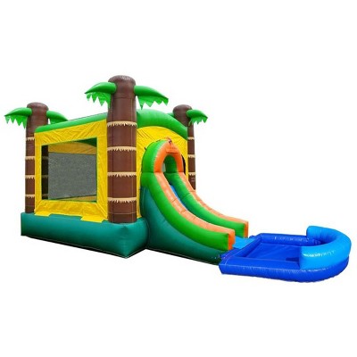 Pogo Bounce House Crossover Bounce House With Slide And Splash Pool ...