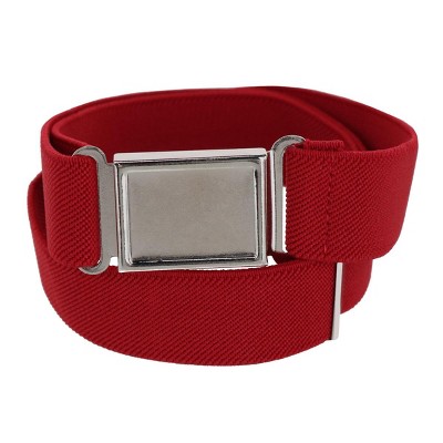 Ctm Kids' Adjustable Elastic Belt With Magnetic Buckle, Red : Target