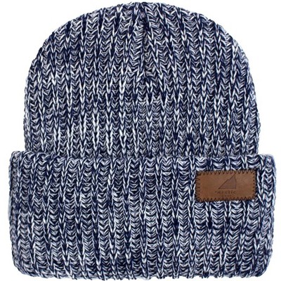Arctic Gear Child Acrylic Ribbed Cuff Winter Hat Navy And Natural ...