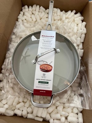 Kitchenaid 10pc Hard Anodized Ceramic Nonstick Cookware Set Matte Black ...