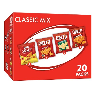 Cheez-it Cheese Lovers Multipack Crackers - 19.1oz/20ct : Target