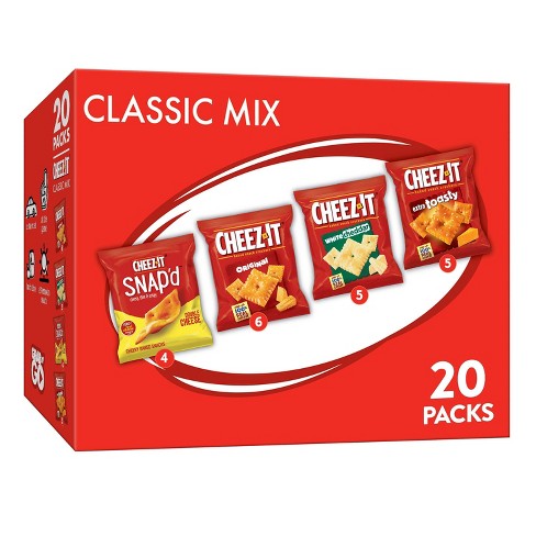 Cheez-it Cheese Lovers Multipack Crackers - 19.1oz/20ct : Target