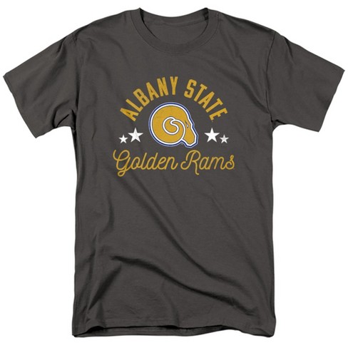 Albany State University Official Golden Rams Adult T-shirt, Charcoal ...