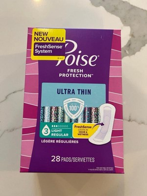 Poise Ultra Thin Pads With Wings - Light Absorbency : Target