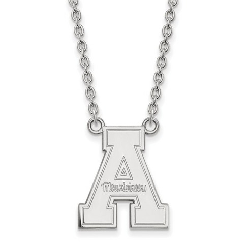 Black Bow Jewelry Sterling Silver Appalachian State Mountaineers Ncaa ...