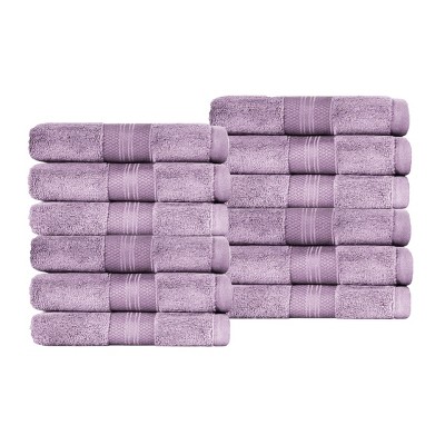 Premium Cotton Solid Plush Heavyweight Luxury 12-piece Towel Set ...