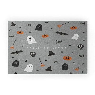 Northlight Black Spider Web Rectangular Halloween Doormat 18" X 30 ...