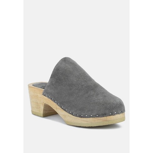 Darcie Black Suede Clogs : Target