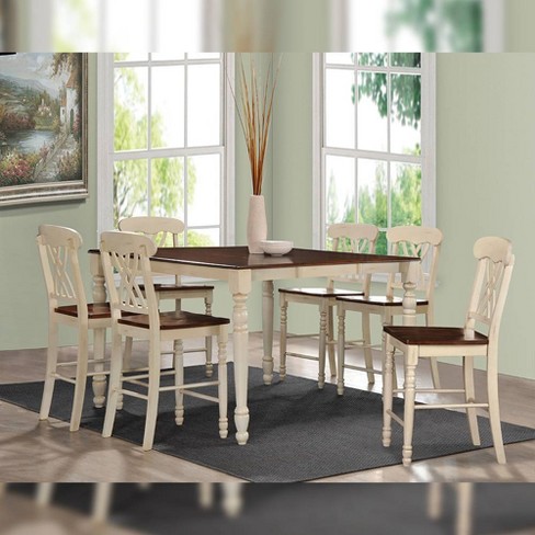 Acme Furniture Dylan Dining Tables Buttermilk/oak Finish : Target