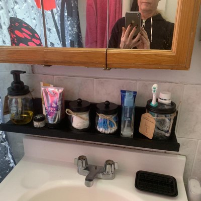 24" Modern Picture Ledge Floating Wall Shelf Black - Inplace : Target