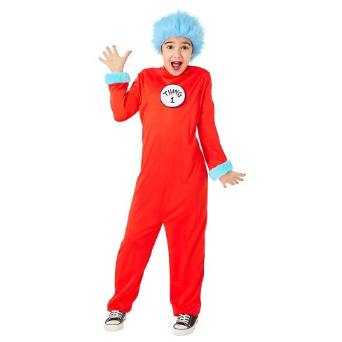 Dr. Seuss Thing 1 & 2 Jumpsuit Child Costume, Large : Target
