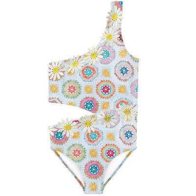 Girls' Crochet Side Cut Bathing Suit - Stella Cove 10 : Target