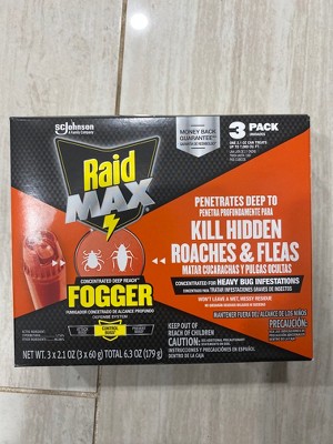 Raid Max Concentrated Deep Reach Fogger - 2.1oz/3cans : Target