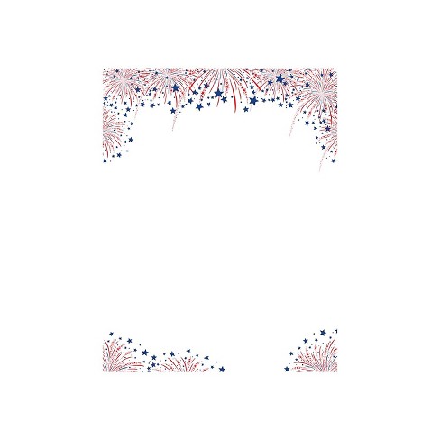 Great Papers! Fireworks Patriotic Letterhead Multicolor 80/pack ...