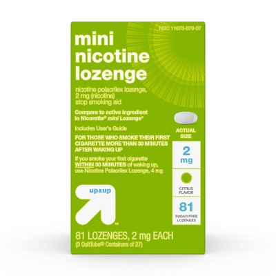 Nicotine 2mg Mini Lozenge - Citrus - 81ct - Up & Up™ : Target