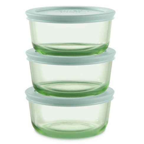 Pyrex® Simply Store® Tint 6pc Lidded Round Storage Set Green: Tinted ...