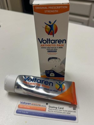Voltaren Diclofenac Sodium Topical Arthritis Pain Relief Gel Tube - 1.7 ...