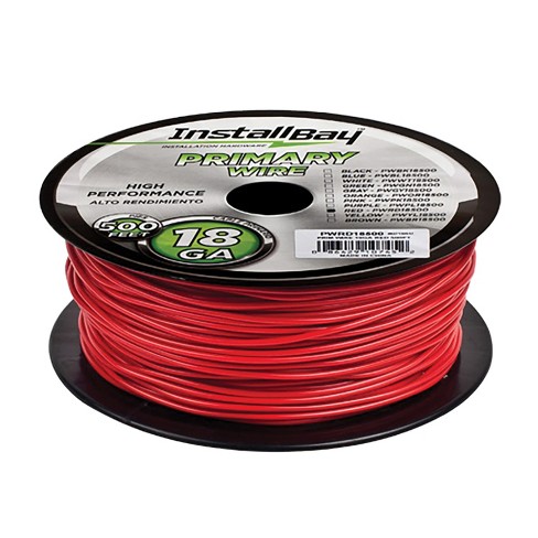 Install Bay® 18-gauge All-copper Primary Wire, 500 Ft. (red). : Target
