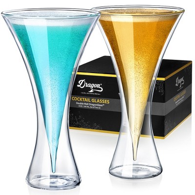 Dragon Glassware 8 Oz Cocktail Glasses Classic Clear Set Of 2 : Target