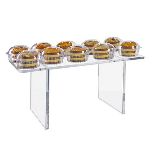 Azar Displays Clear Acrylic 22"w X 10"d X 12"h 1/2" Thick Deluxe Riser ...