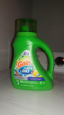 Gain Waterfall Ultra Oxi He Compatible Liquid Laundry Detergent Soap ...
