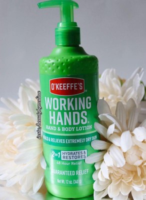 O'Keeffe's Working Hands Hand & Body Lotion - 12oz: Unscented, Dry to ...