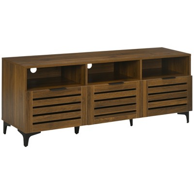 Homcom Tv Cabinet Stand For Tvs Up To 58", Entertainment Center With ...