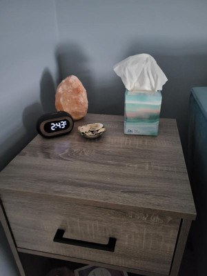 Capsule Alarm Table Clock Black - Capello: Led Display, Wood Accent ...