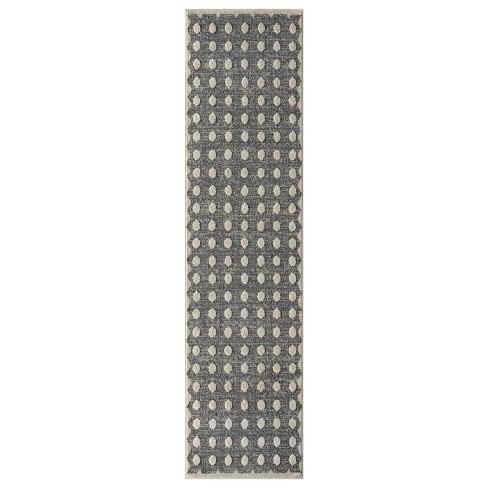Luxe Weavers Modern Geometric Dots Anthracite 2x8 Area Rug : Target