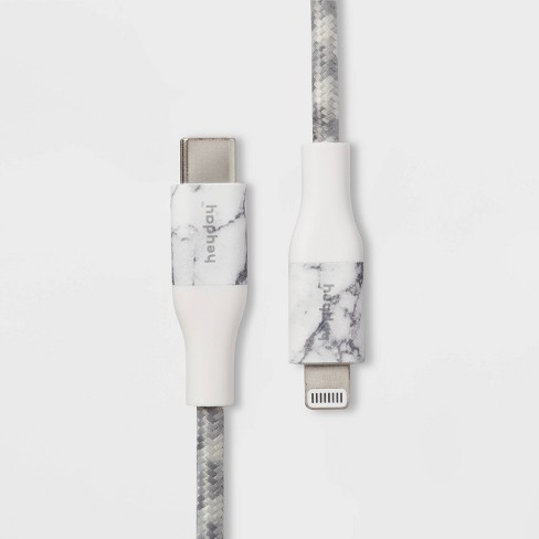 6' Lightning To Usb-c Braided Cable - Heyday™ Marble : Target