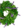 Northlight Purple Lavender And Green Foliage Artificial Spring Wreath ...