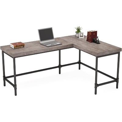 Tribesigns 59" L-shaped Computer Desk, Reversible Corner Office Desk ...