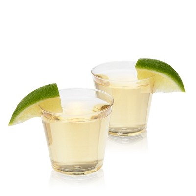 True Party Disposable Shot Glasses, Clear Plastic Drinking Glasses ...