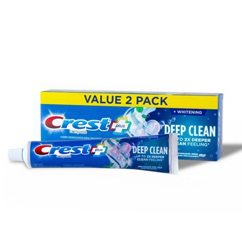 Crest + Deep Clean Complete Whitening Toothpaste Effervescent Mint - 5 ...