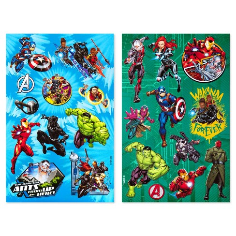 Marvel Avengers Character Stickers: Carlton Cards, 88 Count, Superhero ...