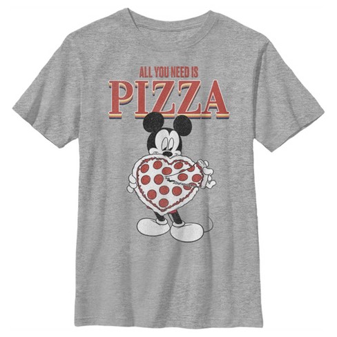 Boy's Disney Mickey Mouse All You Need Is Pizza T-shirt : Target