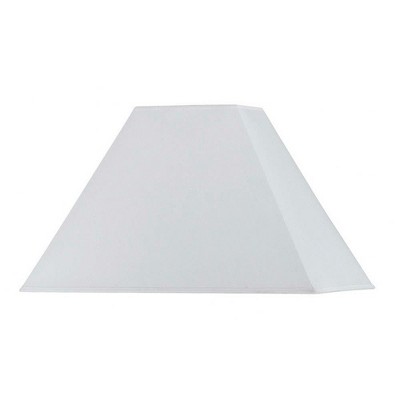 Cal Lighting Rectangular White Hardback Shade : Target