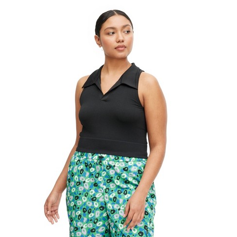 Women's Seamless Collared Ribbed Polo Sports Bra - Dvf For Target Xxs ...