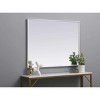 Elegant Lighting Metal Frame Rectangle Mirror 30 Inch X 40 Inch In ...
