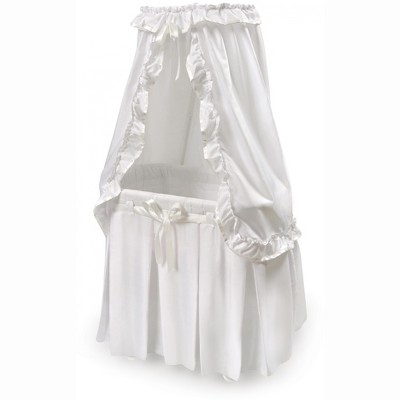 Badger Basket Majesty Baby Bassinet With Canopy - White Bedding : Target