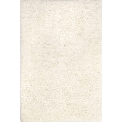 4'x6' Flokati Rug Natural - Linon: Handmade Wool, High Pile, Cream ...