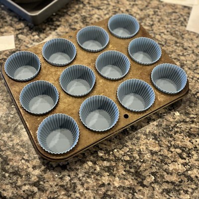 12ct Silicone Baking Cups Blue - Figmint™ : Target