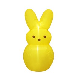 Gemmy Airblown Inflatable Easter Bunny With Decorated Egg, 4 Ft Tall ...
