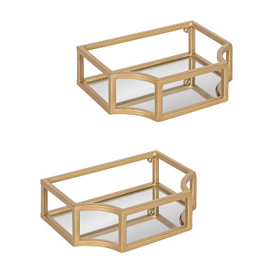 Kate And Laurel Ciel Floating Wall Shelf Set : Target