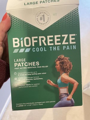 Biofreeze Pain Relieving Patch - 5ct : Target
