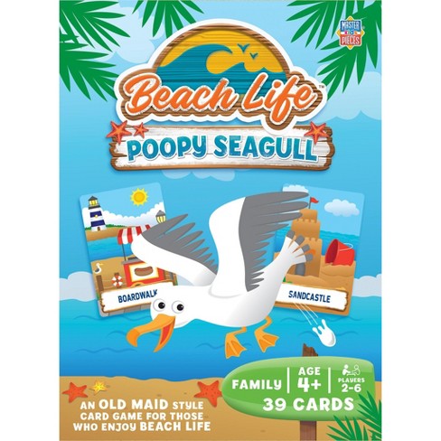 Masterpieces Kids Games - Beach Life - Poopy Seagull Card Game For Kids ...